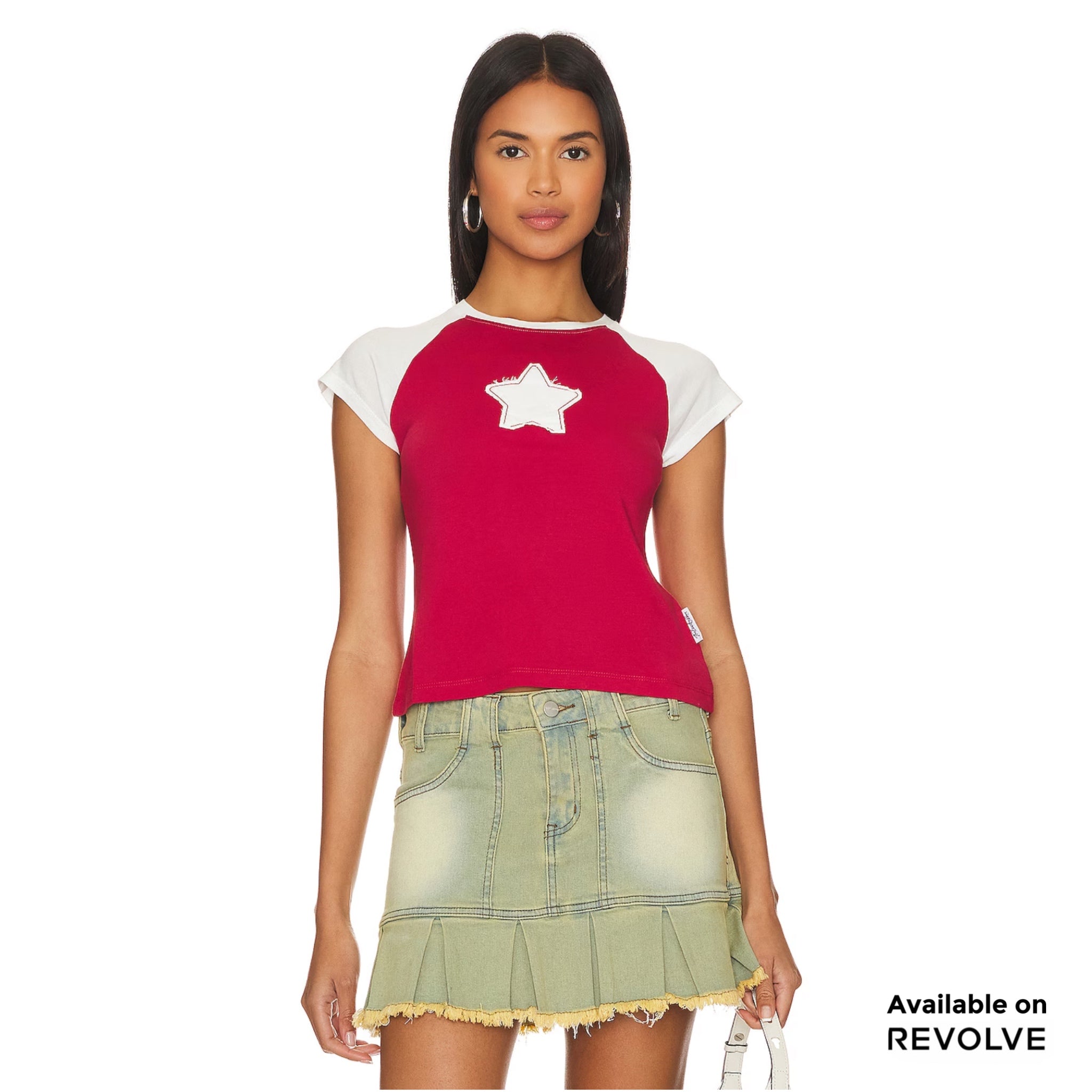 Stardom - Baby Tee - Red & White | The Laundry Room