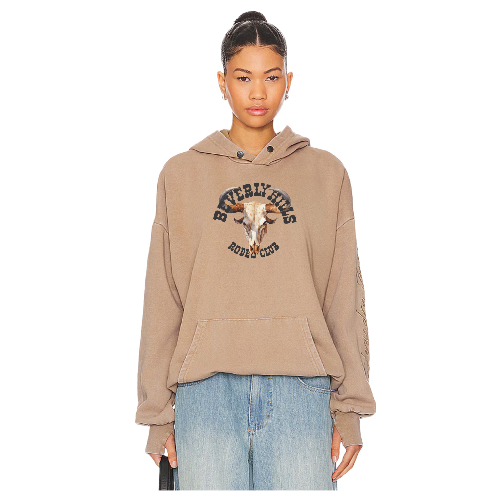 Beverly Hills Rodeo Club Skull - Hideout Hoodie - Camel Gold | The ...